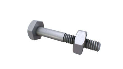 M27 x 140 Hex Bolt and Nut, Hot Dip Galvanised Class 4.6 - Box of 10 ...