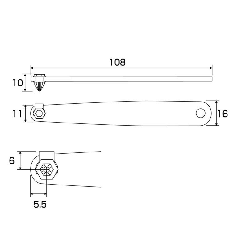 Anex 6102-T Slim Offset Screwdriver 3 Piece Set | eBay