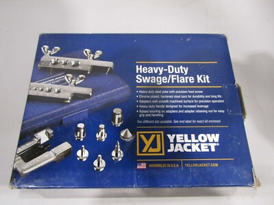Yellow Jacket H25-407 Heavy Duty Flare and Swage Kit 60440 | eBay