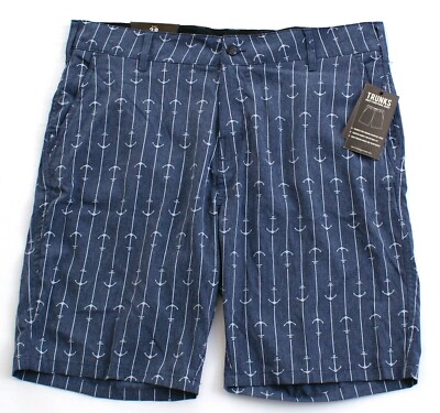 Trunks Multi-Functional Gray Anchor Print Shorts Swim Water Shorts Men ...