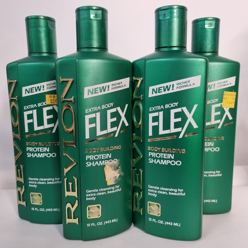 Lot of 4 Flex Balsam & Protein Shampoo Extra Body 15 Oz New, Vintage | eBay