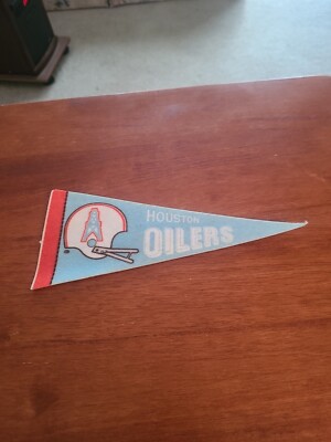Nice Vintage Houston Oilers 9" Pennant | eBay