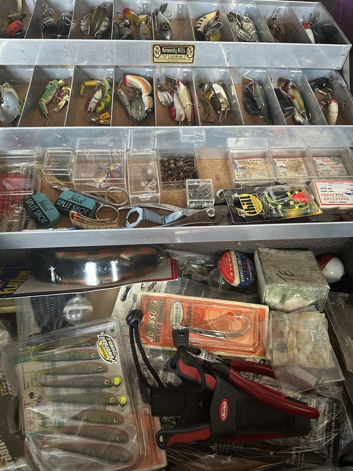 Vintage Kennedy Tackle Box Fully Loaded With New And Vintage Tackle | eBay