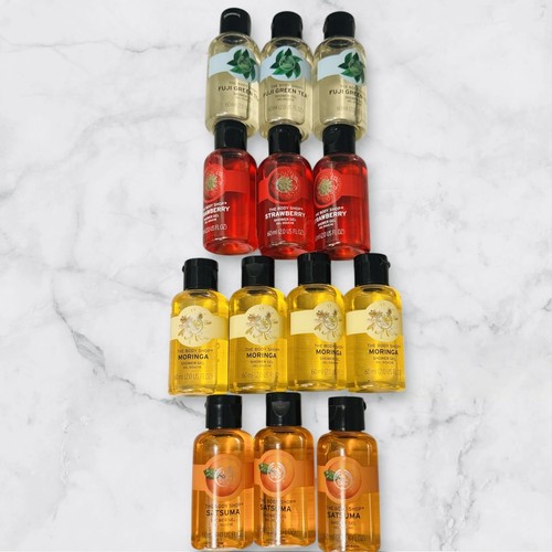 Lot of 13 Discontinued The Body Shop Mini Shower Gel Moringa Satsuma ...
