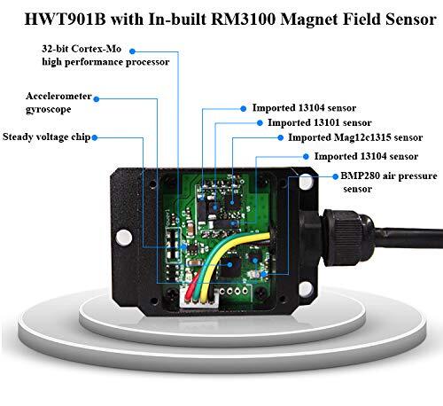 Industrial-Grade Accelerometer+Inclinometer HWT901B-TTL MPU9250 9-axis ...