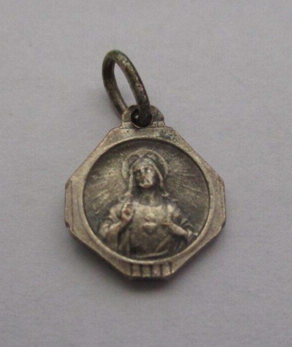 ANCIENNE MEDAILLE RELIGIEUSE EMAILLEE VIERGE A L'ENFANT/JESUS CHRIST | eBay