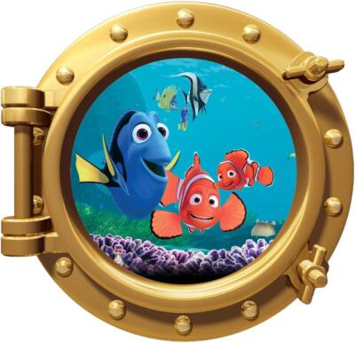 Finding Nemo Porthole Disney Decal Removable Graphic Wall Sticker Decor ...