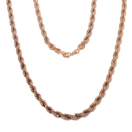 Pure Copper Wheat Chain 100% Copper Handmade Necklace Gift For Jewelry ...