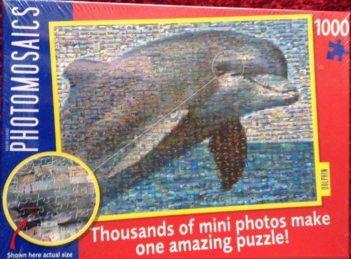 PHOTOMOSAICS 1000 PIECE JIGSAW PUZZLE IN NEW/SEALED BOX "DOLPHIN" | eBay