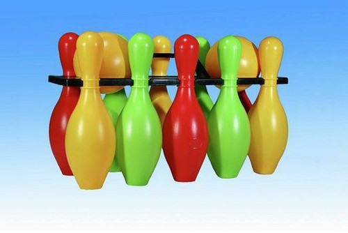 x Bowling 10 Birilli In Plastica Giocattolo Gioco Bambini sar | eBay