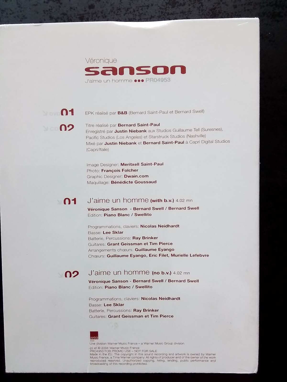 VÉRONIQUE SANSON - COFFRET PROMO "J'AIME UN HOMME" - neuf | eBay