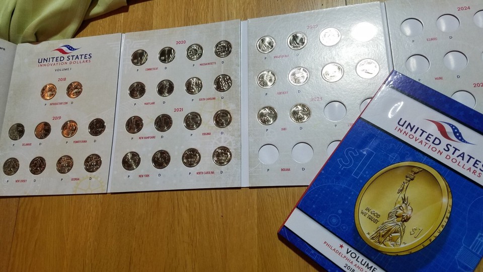 Updated Set 58 Coins 2018-2025 (P&D) American Innovation Dollars ...