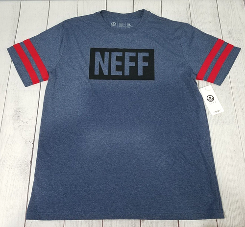 Neff Men's Blue Logo T-Shirt Size XL | eBay