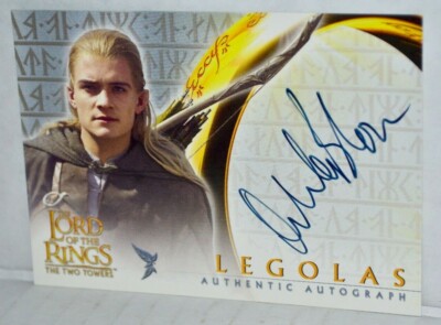Lord of The Rings Two Towers LOTR Orlando Bloom As Legolas Autograph ...