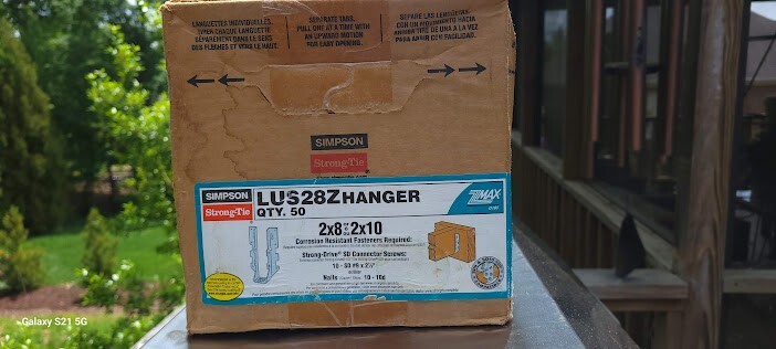 Simpson Strong Tie LUS28Z 2x8 or 2x10 Lumber Hanger ZMax 50 Pk | eBay