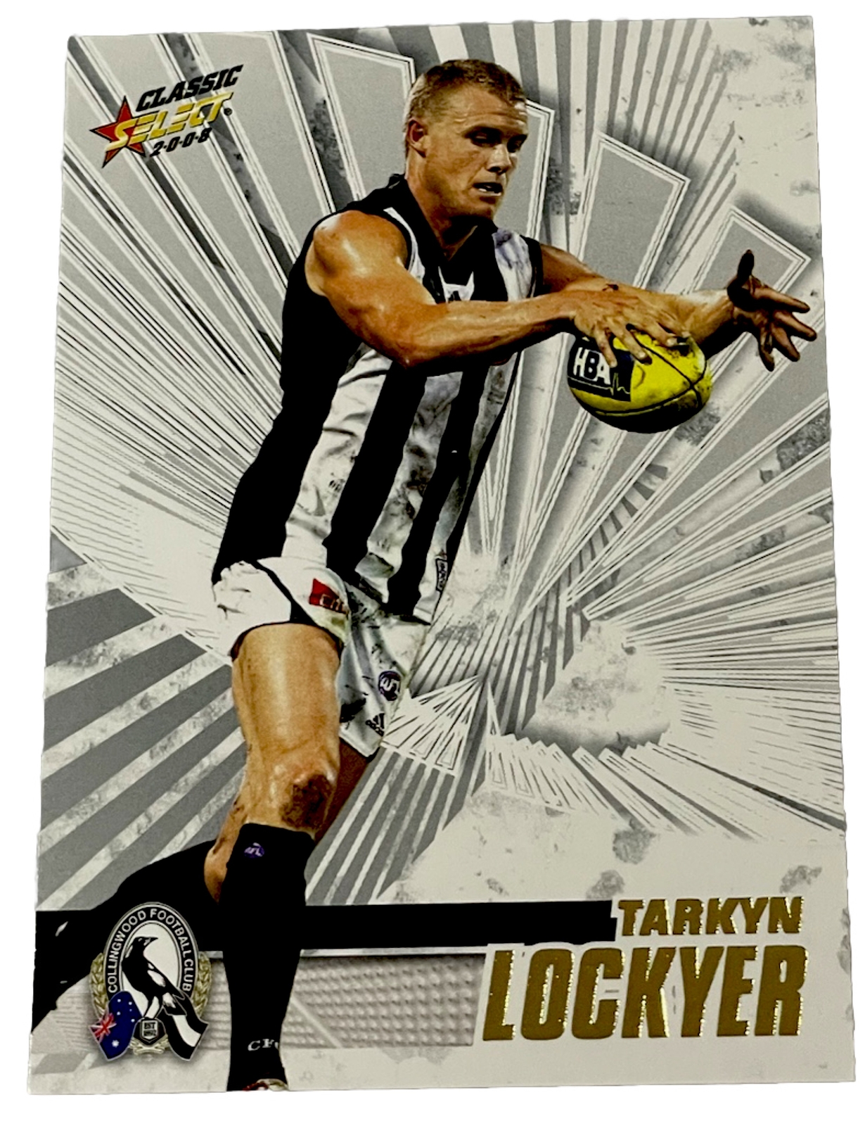2008 AFL Select Classic Tarkyn Lockyer Collingwood Magpies Trading Card ...