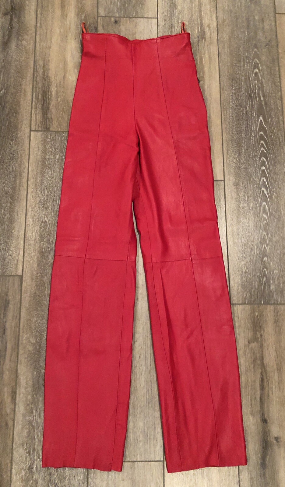 Michael Hoban North Beach 80s Leather High Waist Concho Red Leather ...