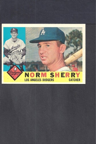 1960 TOPPS SET BREAK #529 NORM SHERRY-2--(RC)--HI #--DODGERS--NO ...