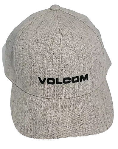 Volcom Flexfit Baseball Cap Hat Gray L/XL Yupoong Sample - Stylish ...