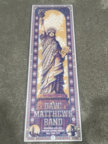 Dave Matthews Band Poster MSG N2 11/18/23 KWOK Statue of Liberty AP 99 ...