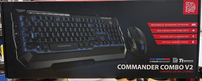 Tt eSPORTS Thermaltake Commander Combo V2, Gaming Keyboard and Gaming ...