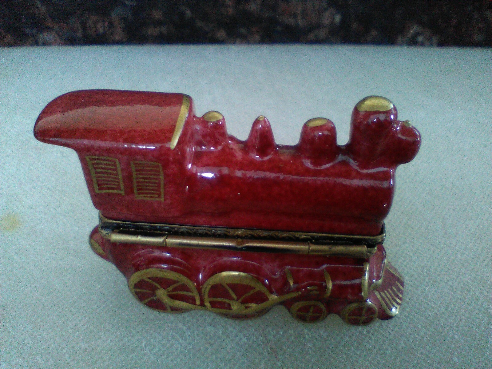 Vintage Limoges locomotive train trinket box | eBay