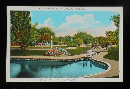 1920s Strathcona Park Ottawa ON Canada Ottawa-Carleton Co Postcard ...