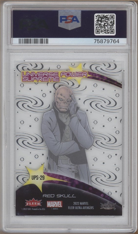 2022-23 Marvel Ultra Avengers PSA 10 Red Skull Universe Power Supreme ...