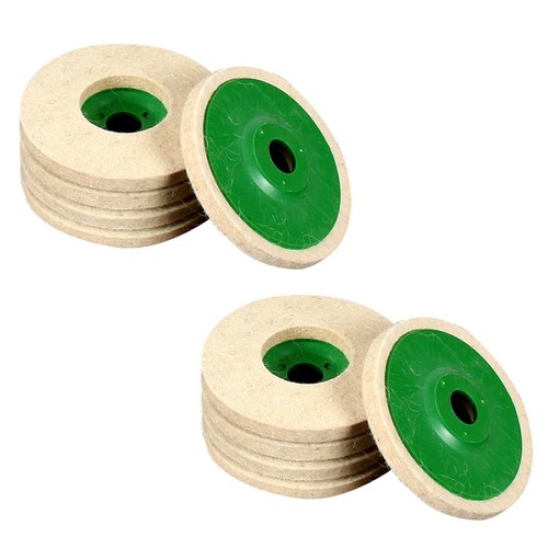 10 Pcs Wool Wheel Polishing Sheet Buffer Wheels for Grinder Buffing ...
