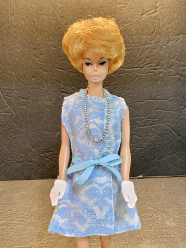 Vintage Barbie Clone Shillman Mod Blue Lace Mini Dress | eBay