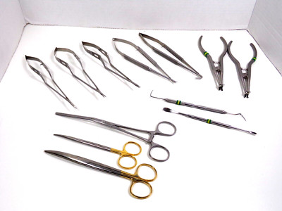 Lot of 12 Pcs. Pilling Co. Various Micro Surgical Instruments. Germany ...