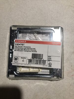 *BRAND NEW* Wiremold V4047BT, 2-Gang Duplex and Tracjac, Ivory | eBay