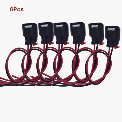 6Pcs Fuel Injector Connector Wiring Harness For Wrangler JK TJ Dodge ...