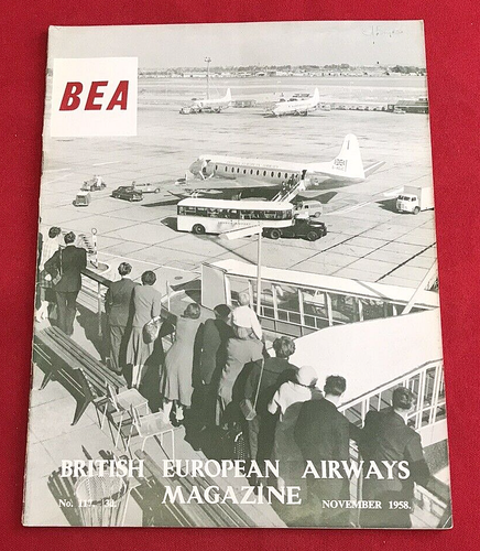 Vintage BEA British European Airways Magazine No.117 1958 | eBay