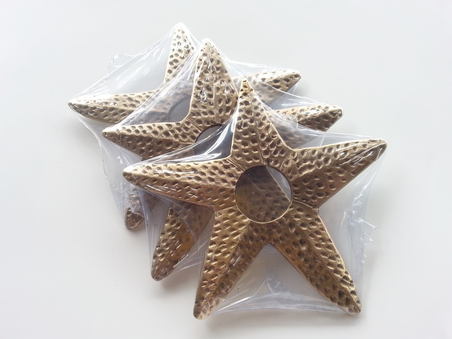 Brass Outside Tap Back Plate Garden STAR FISH Faucet Base Water Vintage ...