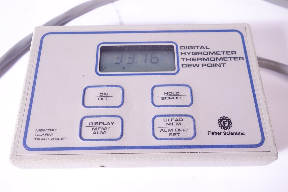 Fisher Scientific 11-661-7B Digital Traceable Hygrometer Thermometer ...