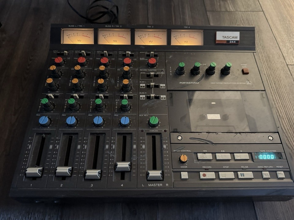 Tascam 244 Portastudio DBX 4-Track Cassette Recorder (AS IS/NON TESTED ...