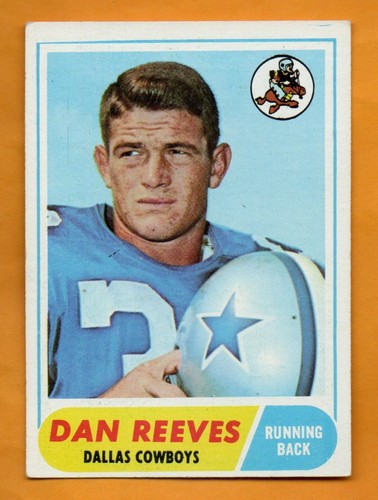 Dan Reeves 1968 Topps #77 Dallas Cowboys 2nd year card EXMT | eBay