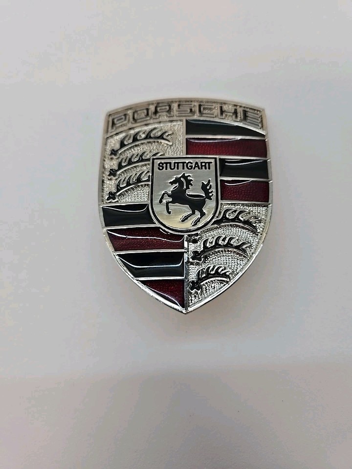 Porsche Hood Crest Badge Emblem Chrome 911 993 928 991 997 996 Turbo ...