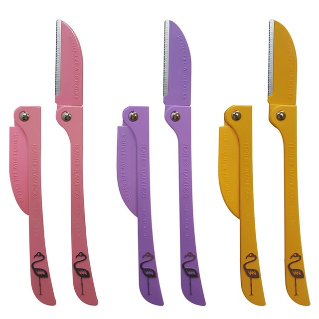 Feather Flamingo Facial Touch-up Razor 3pcs (rfls-p) for sale online | eBay