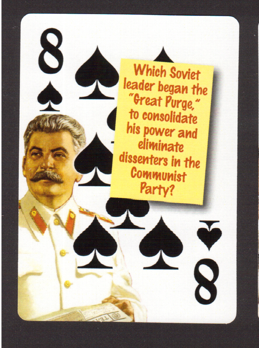 Joseph Josef Stalin Soviet Dictator Neat Playing Card #6Y3 | eBay