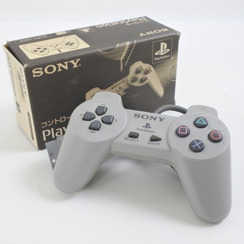 PS1 Controller Pad SCPH-1010 Boxed Gray Sony Playstation Official 1415 ...