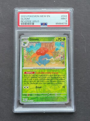 PSA 9 GLOOM 044/165 - SCARLET & VIOLET 151 REVERSE HOLO ENGLISH - MINT ...