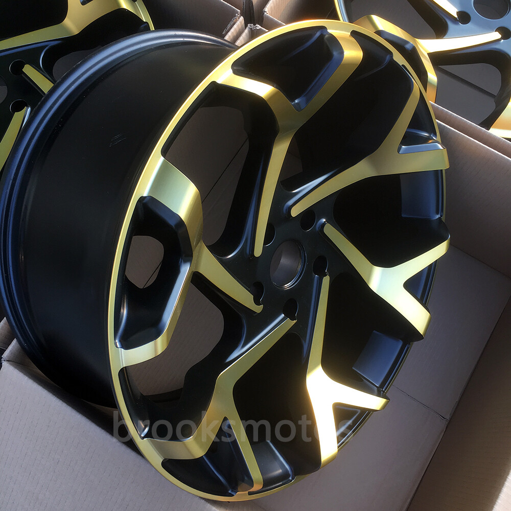 21" NEW STYLE MULT SPOKE GOLD FACE WHEELS RIMS FIT INFINITI QX50 QX60 ...