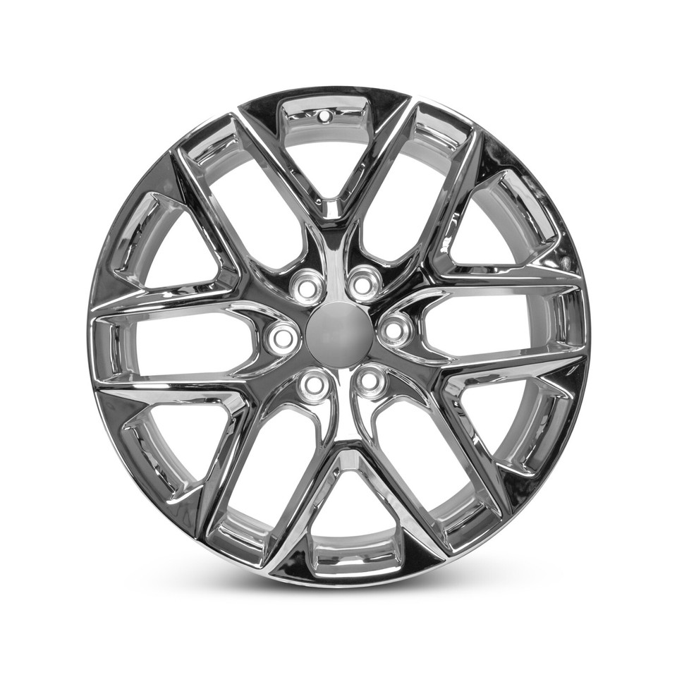 (4) New 26" Snowflake Wheels Chrome SSW Style Rims Yukon Sierra Tahoe ...