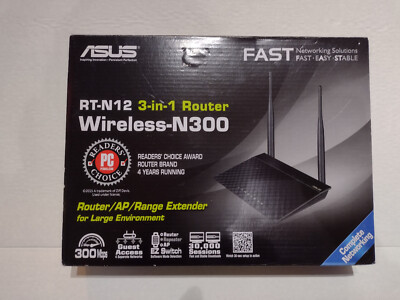 ASUS RT-N12 N300 WiFi Router 2T2R MIMO Technology, 4K HD Video ...