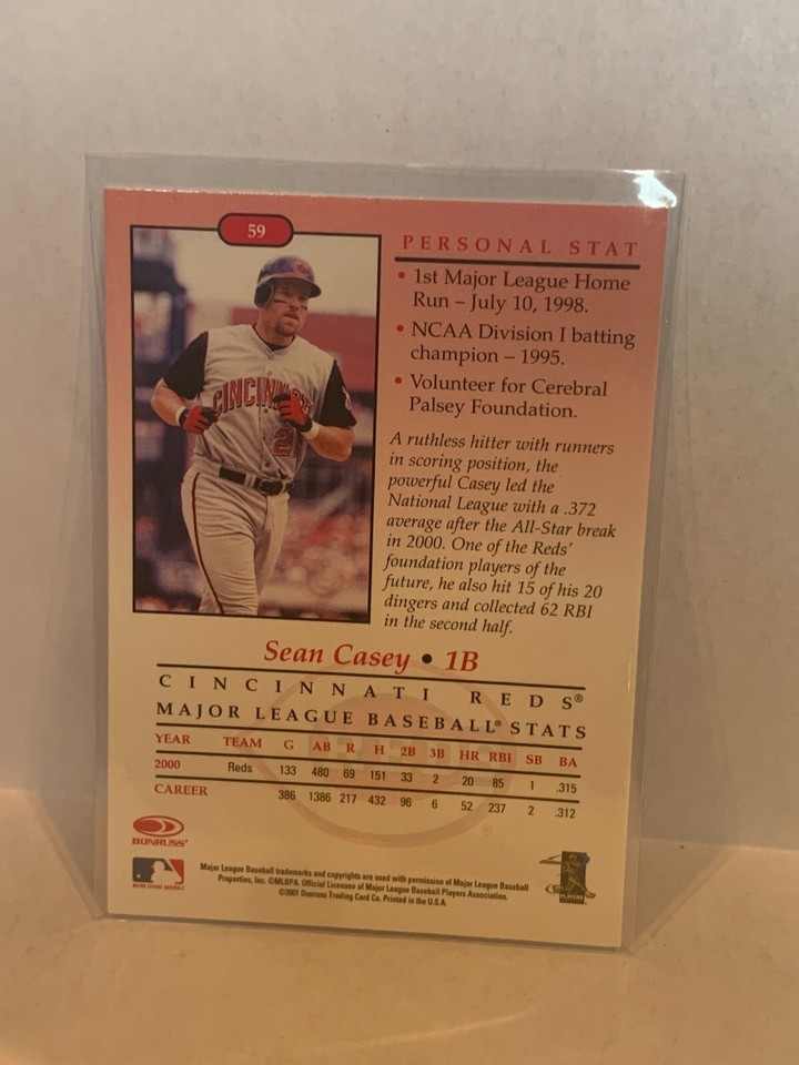 2001 Studio "Sun-Times Collection" stamped - SEAN CASEY #'d/5 | eBay UK