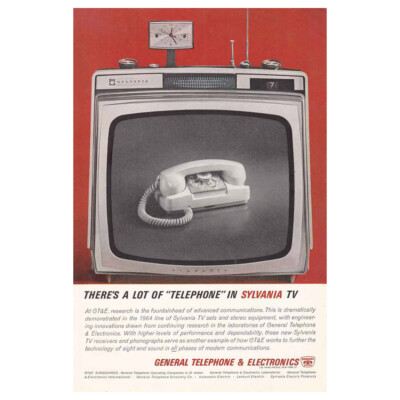 1963 General Telephone: A Lot of Telelphone in Sylvania Vintage Print ...