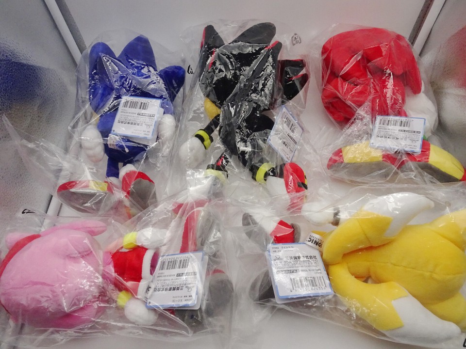 SEGA Sonic 5 Set Plush Doll SONIC THE HEDGEHOG ALL STAR COLLECTION ...