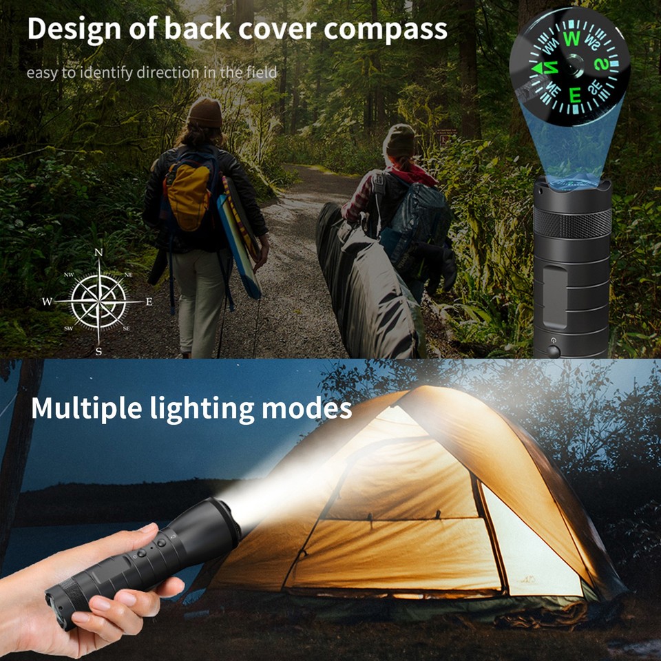 1080P Flashlight Camera Motorcycle Helmet Cam 5 Light Modes 1N5K | eBay ...
